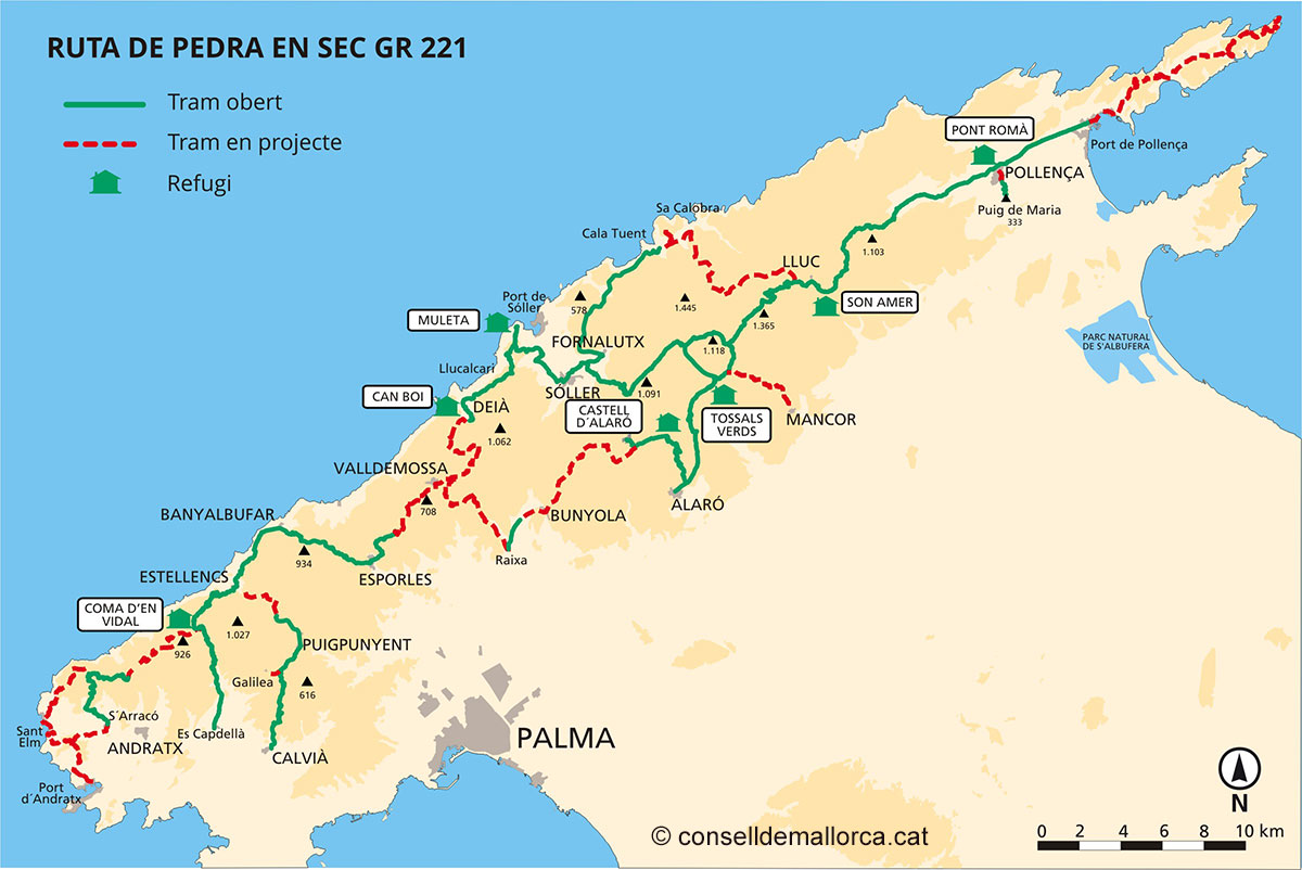 Sendero Gr 221 Ruta De Pedra En Sec Linkmallorca